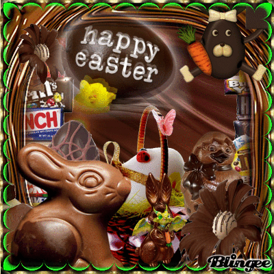 Chocolate Bunny Happy Easter Greeting Pictures, Photos, and Images for ...