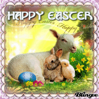 Lamb, Bunny And Chick Happy Easter Pictures, Photos, and Images for ...