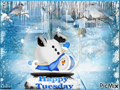 Snowman In Snowglobe Happy Tuesday Pictures, Photos, and Images for ...
