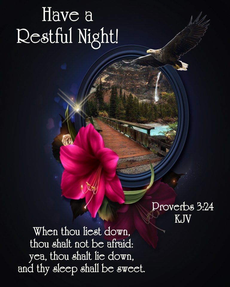 Proverb 3:24 Restful Night Scripture Pictures, Photos, and Images for ...