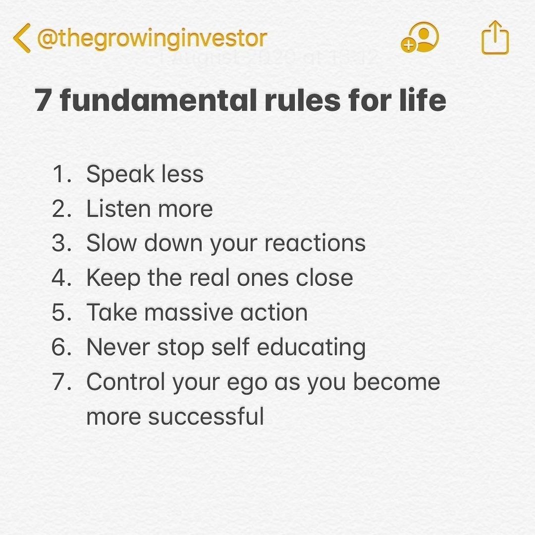 7 Fundamental Rules For Life Pictures, Photos, and Images for Facebook ...