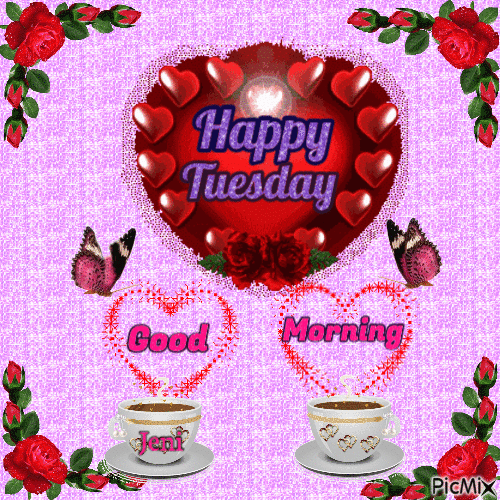 Cute Heart Happy Tuesday With Roses Pictures, Photos, and Images for ...
