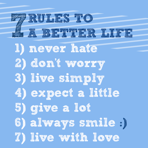Rules To A Better Life Pictures, Photos, and Images for Facebook ...