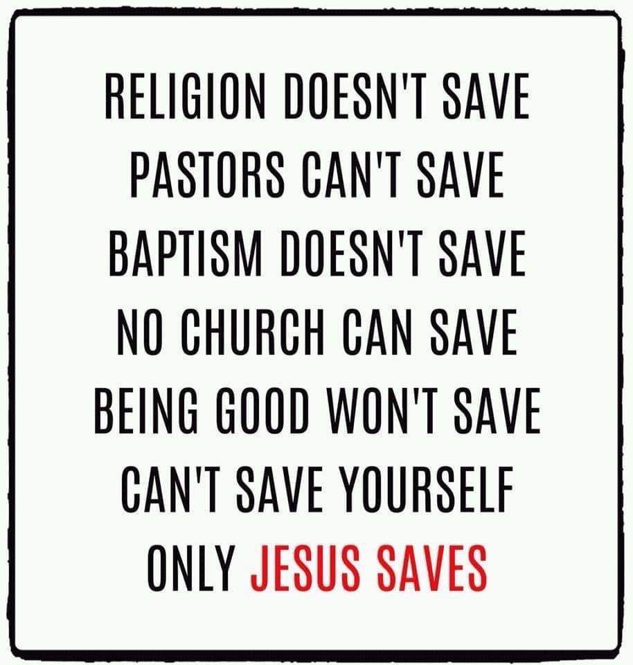Only Jesus Can Save Us