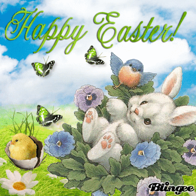 Bunny In Flowers - Happy Easter Pictures, Photos, and Images for ...