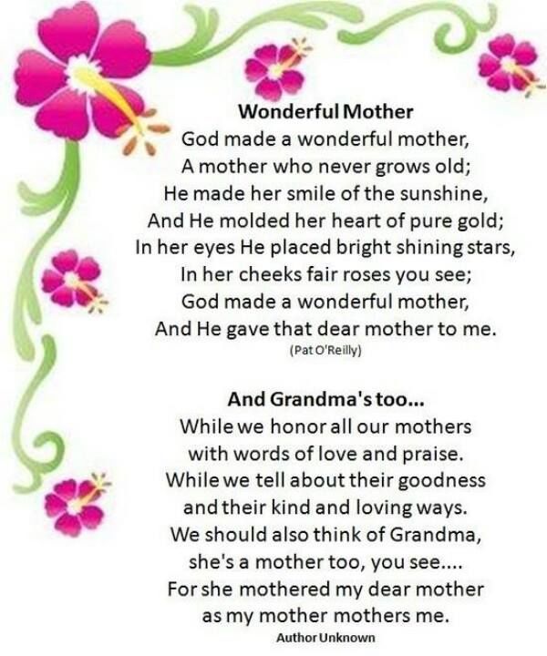 Wonderful Mother And Grandma's Too Poem Pictures, Photos, and Images ...