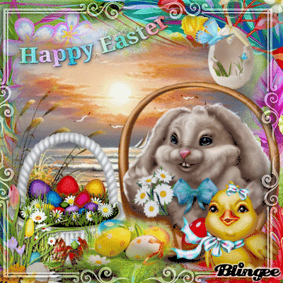 Smiling Hare & Chick - Happy Easter Pictures, Photos, and Images for ...