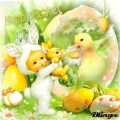 Happy Easter Bunny Baby With Duck Pictures, Photos, and Images for Facebook, Tumblr, Pinterest ...