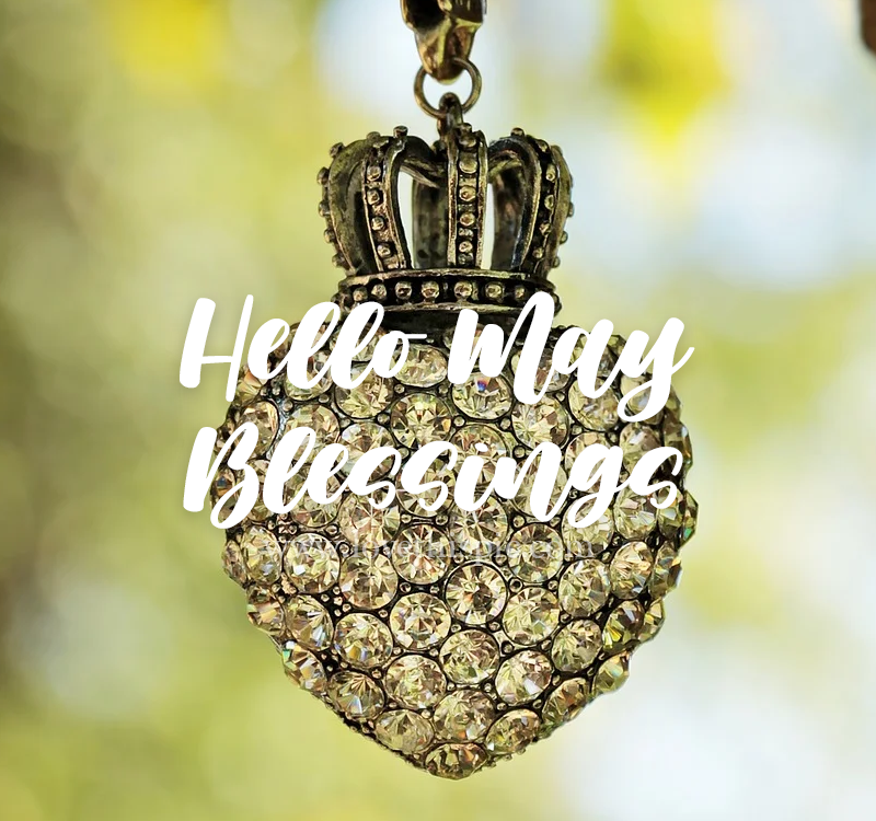 Pendant Heart Hello May Blessings Pictures, Photos, and Images for ...