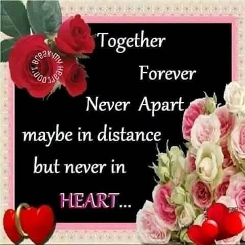 Together Forever, Never Apart. Maybe In Distance But Never In Heart ...