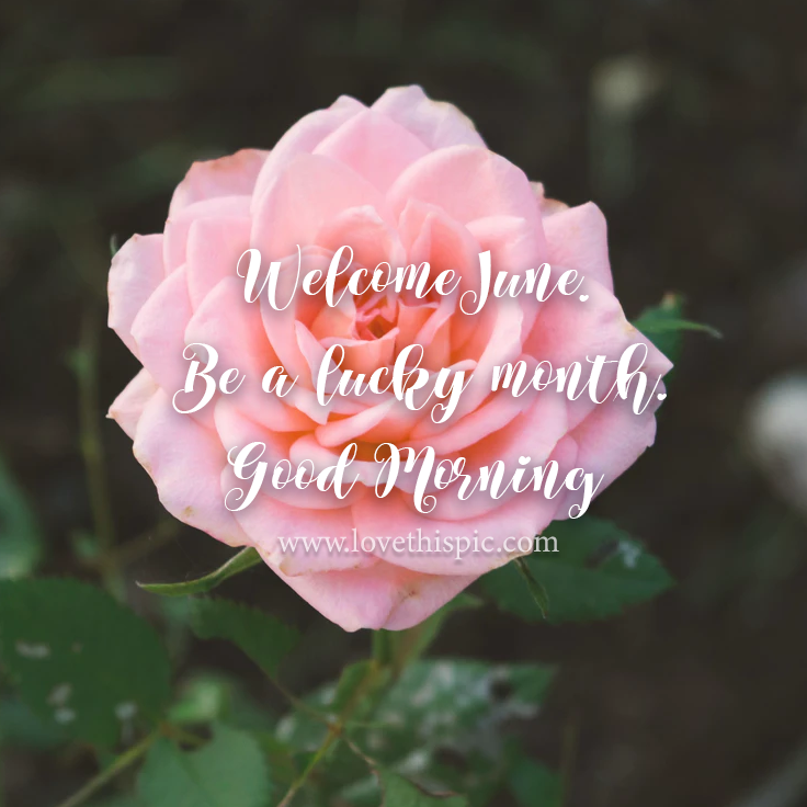 Welcome June. Be A Lucky Month. Good Morning Pictures, Photos, and ...