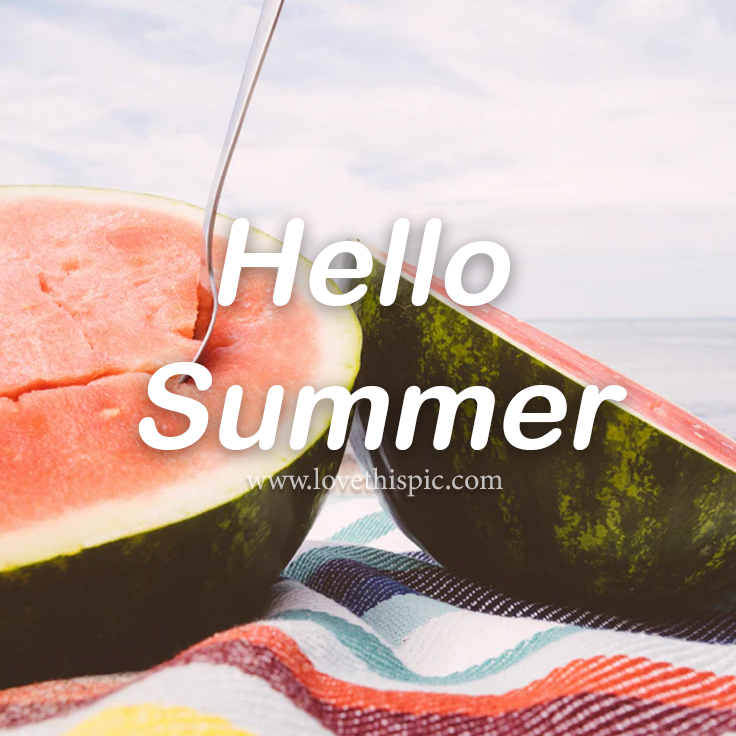 Sliced Watermelon - Hello Summer Pictures, Photos, and Images for ...