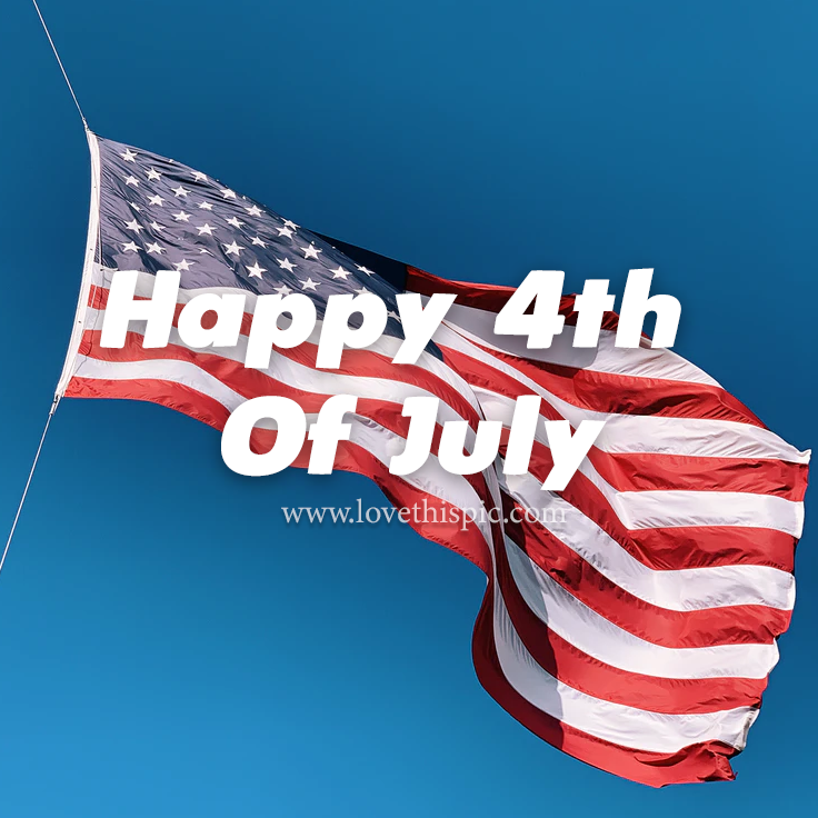 Blowing Flag - Happy 4th Of July Pictures, Photos, and Images for ...