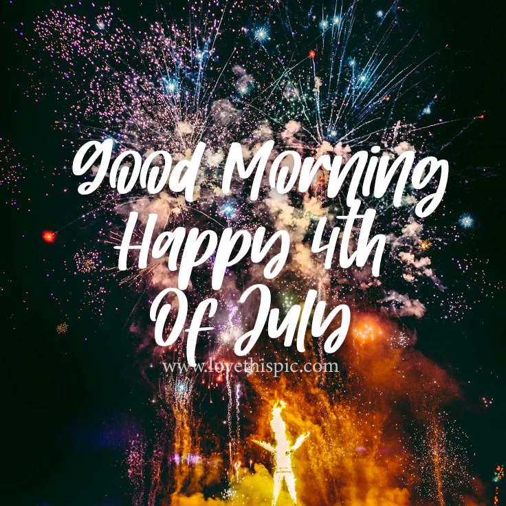 Crowd Watching Fireworks - Good Morning Happy 4th Of July Pictures ...