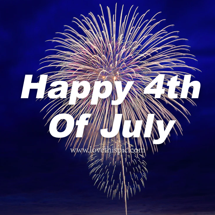 Blue Sky With Fireworks - Happy 4th Of July Pictures, Photos, and ...
