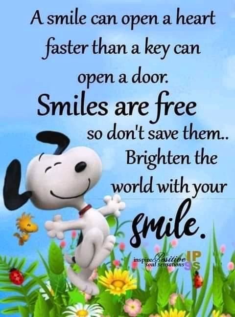 A Smile Can Open A Heart Fast Than A Key Can Open A Door Pictures ...