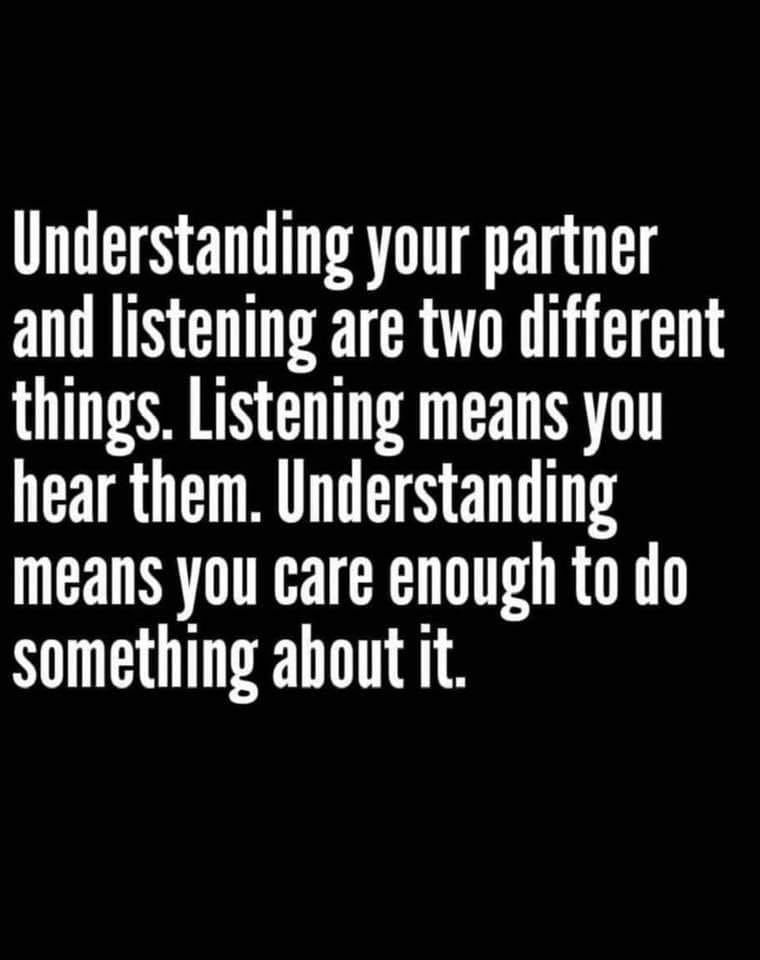 Understanding Your Partner And Listening Are Two Different Things ...