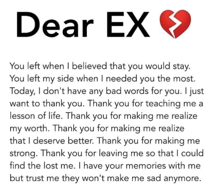 Dear Ex Pictures, Photos, and Images for Facebook, Tumblr, Pinterest ...