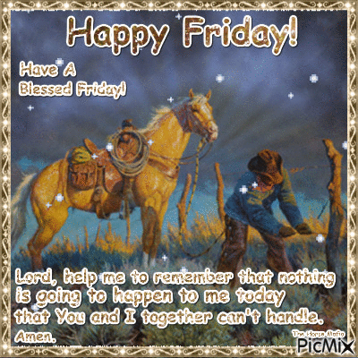 Cowboy And Horse - Happy Friday Gif Pictures, Photos, and Images for ...