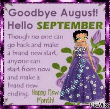 Betty Boop Goodbye August, Hello September Pictures, Photos, and Images ...