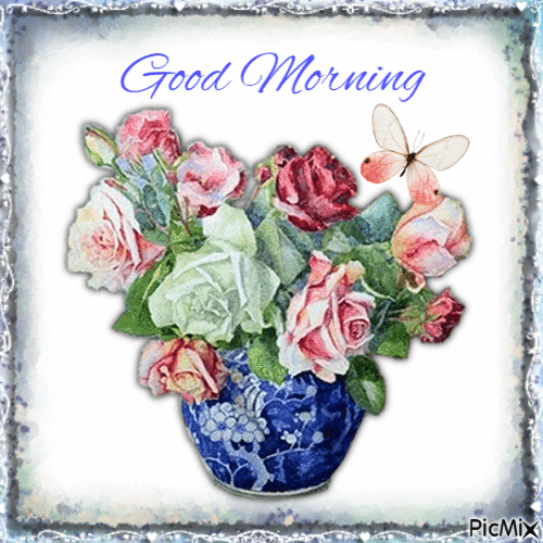 Flower In Vase Good Morning Gif Pictures, Photos, and Images for ...