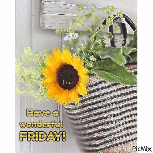 Sunflower In Tote Bag - Wonderful Friday Gif Pictures, Photos, and ...