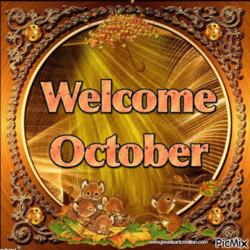 Baby Mice Welcome October Gif Pictures, Photos, and Images for Facebook ...
