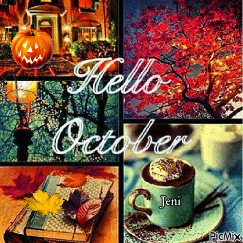 Hello October Collage Gif Pictures, Photos, and Images for Facebook ...