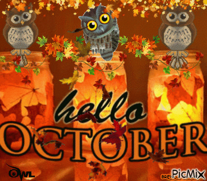 Owl Mason Jar - Hello October Gif Pictures, Photos, and Images for ...