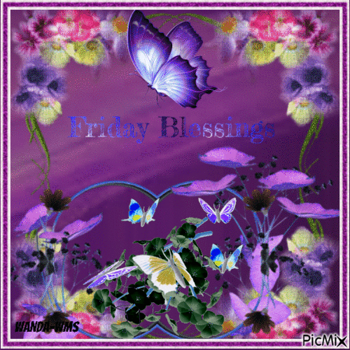 Purple Butterflies - Friday Blessings Pictures, Photos, and Images for ...