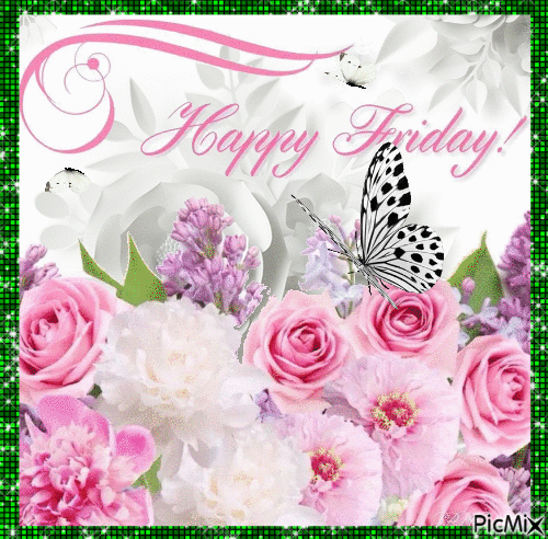 Happy Friday Flowers Gif Gif Free - Infoupdate.org
