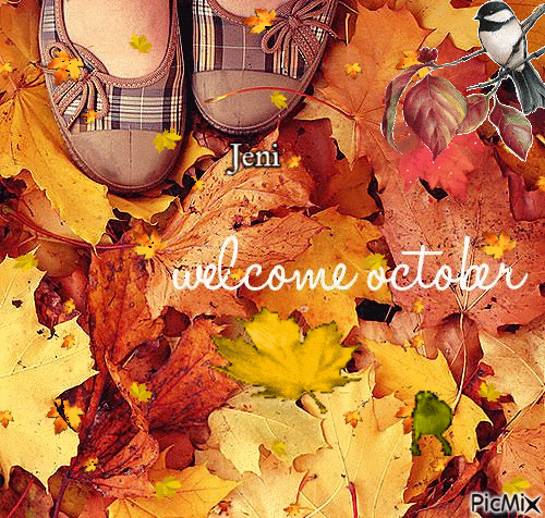 Falling Leaf Welcome October Gif Pictures, Photos, and Images for ...
