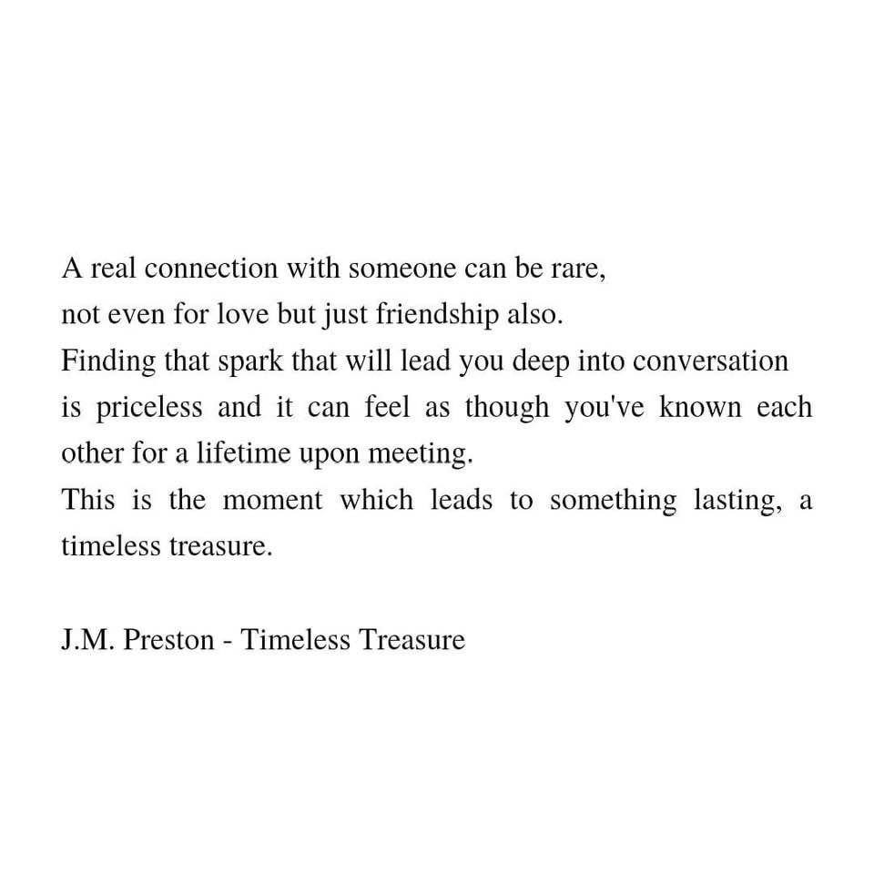 A Real Connection With Someone Can Be Rare, Not Even For Love But Just ...