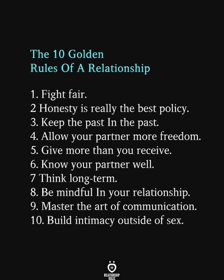 10 Golden Rules Of A Relationship Pictures, Photos, and Images for ...