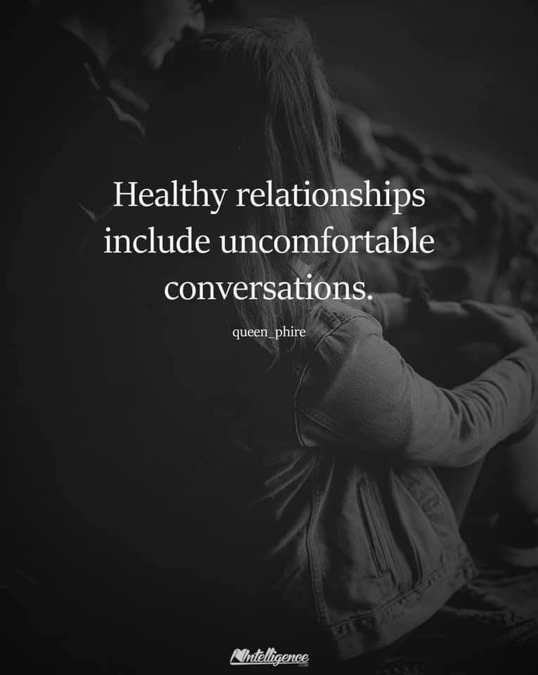 Healthy Relationships Include Uncomfortable Conversations. Pictures ...