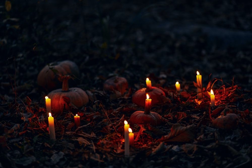 Lit Candles On Small Pumpkins Pictures, Photos, and Images for Facebook ...