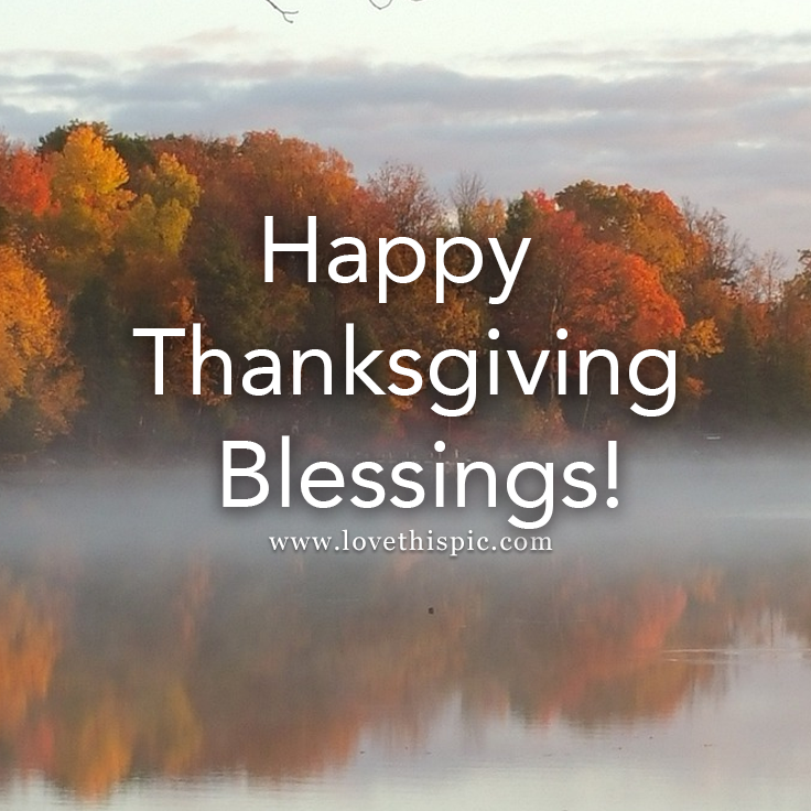 Autumn Trees By Lake - Happy Thanksgiving Blessings Pictures, Photos ...