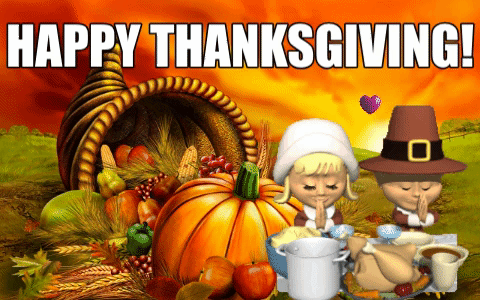 Happy Thanksgiving Praying Pilgrim Gif Pictures, Photos, and Images for ...