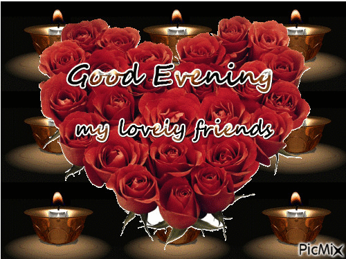 Rose Heart Good Evening Friend Gifs Pictures, Photos, and Images for ...