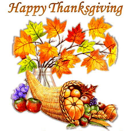 Leaf & Cornucopia Happy Thanksgiving Quote Pictures, Photos, and Images ...