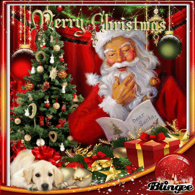 Santa Reading Note - Merry Christmas Gif Pictures, Photos, and Images ...