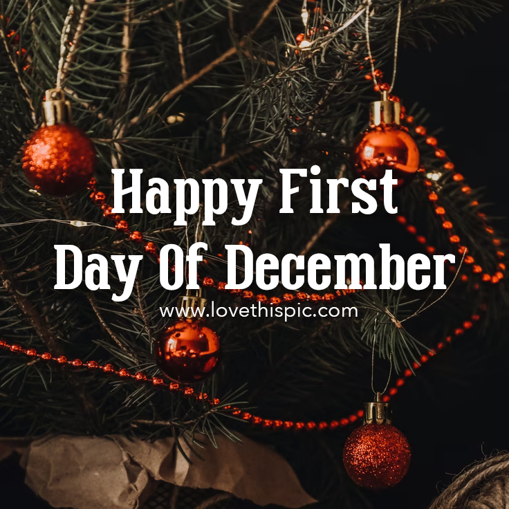 Little Red Ornaments - Happy First Day Of December Pictures, Photos ...