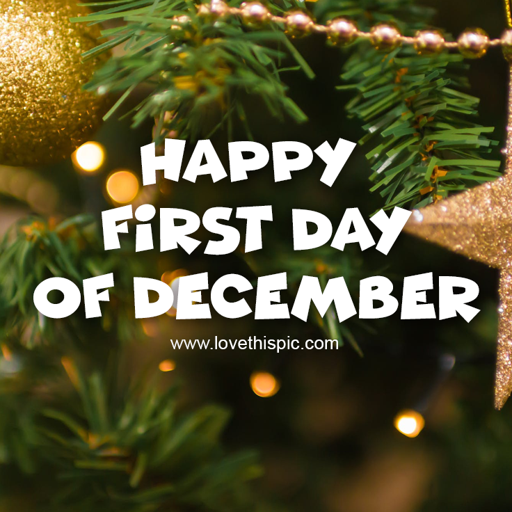 Glitter Ornament & Star - Happy First Day Of December Pictures, Photos ...