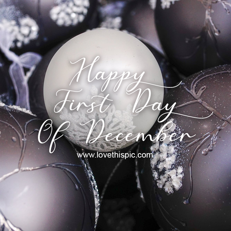 White And Mauve Ornaments - Happy First Day Of December Pictures ...
