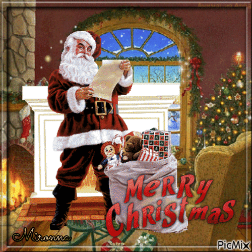 Santa Reading List - Merry Christmas Gif Pictures, Photos, and Images ...