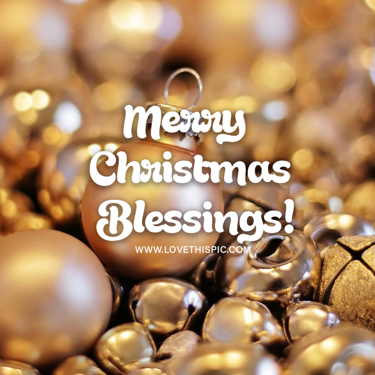 Gold Baubles - Merry Christmas Blessings Pictures, Photos, and Images ...