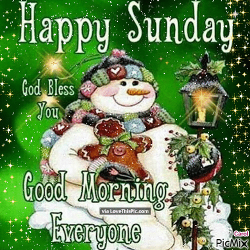 Winter Snowman Happy Sunday Gif Pictures, Photos, and Images for ...
