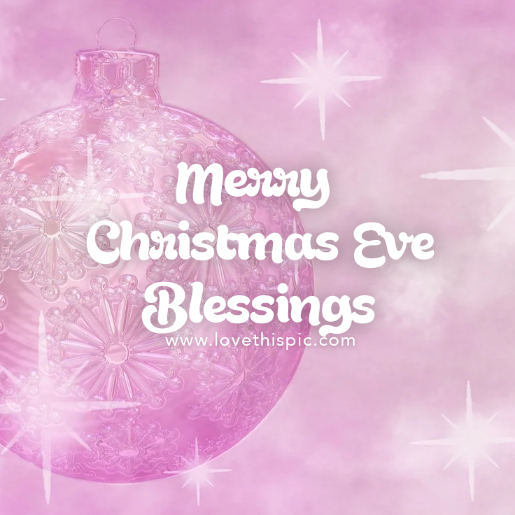 Pink Ornament - Merry Christmas Eve Blessings Pictures, Photos, and ...