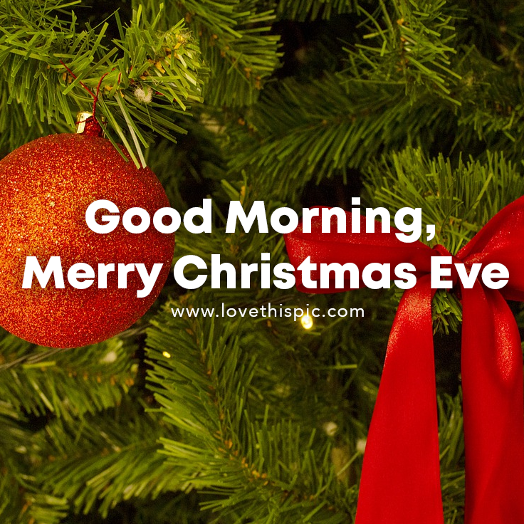 Good Morning, Merry Christmas Eve Pictures, Photos, and Images for ...