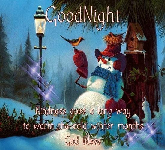 Goodnight: Kindness Goes A Long Way To Warm The Cold Winter Months ...